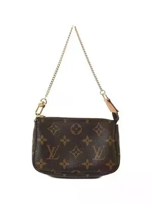 LOUIS VUITTON Mini Pochette Monogram Canvas Shoulder Bag