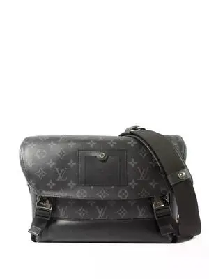 LOUIS VUITTON Monogram Eclipse Voyager Messenger Pm Bag - Black