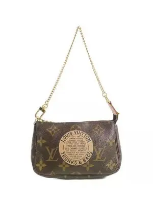 LOUIS VUITTON Mini Monogram Clutch Bag - Brown