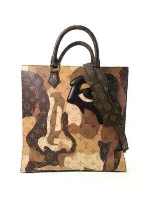 LOUIS VUITTON Monogram Sac Plat Tote Bag - Brown