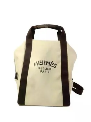 Hermès Logo Backpack - Neutrals