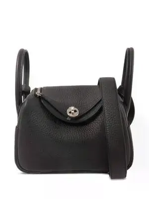 Hermès Mini Lindy Shoulder Bag - Black