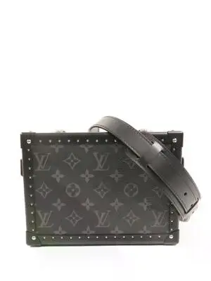 LOUIS VUITTON Monogram Eclipse Clutch Bag - Black