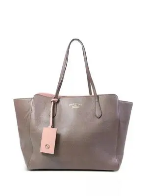 Gucci Pebbled Leather Shoulder Bag - Brown