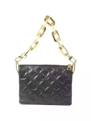 LOUIS VUITTON Coussin Bb Monogram Embossed Shoulder Bag