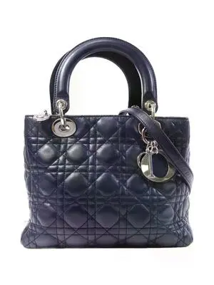 Dior Lady Cannage Tote Bag - Blue