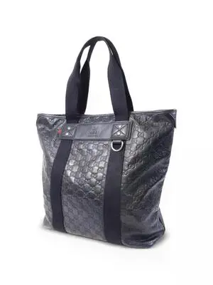 Gucci Gg Supreme Leather Tote Bag