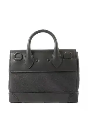 LOUIS VUITTON Steamer Pm Monogram Taurillon Leather Tote Bag - Black