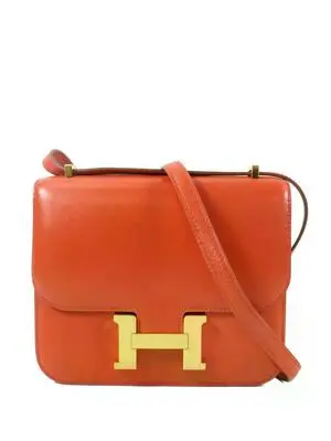 Hermès Mini Constance Shoulder Bag - Orange