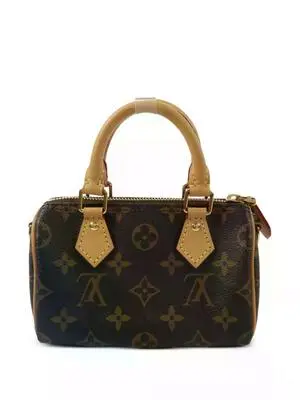 LOUIS VUITTON Monogram Nano Speedy Tote Bag
