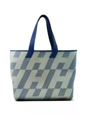 Hermès Cabas H En Biais Tote Bag - Neutrals