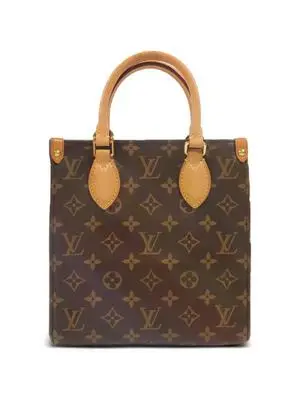 LOUIS VUITTON Bb Sac Plat Monogram Tote Bag - Brown