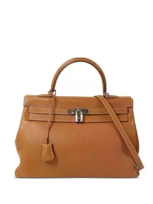 Hermès Evercolor Kelly 35 Shoulder Bag - Brown