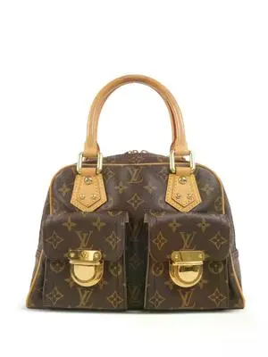 LOUIS VUITTON Manhattan Pm Monogram Tote Bag - Brown
