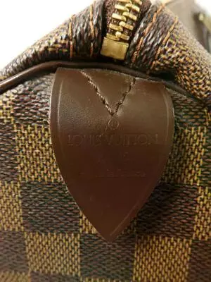 LOUIS VUITTON Damier Ebene Speedy 35 Handbag