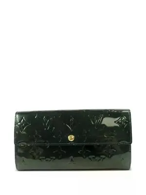LOUIS VUITTON Vernis Sarah Monogram Wallet - Green