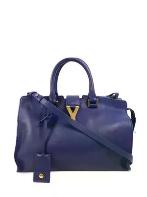 Saint Laurent Chyc Y-logo Tote Bag
