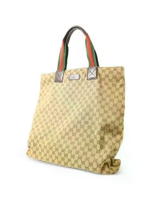 Gucci Gg Canvas Web-stripe Tote Bag