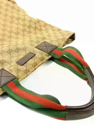 Gucci Gg Canvas Web-stripe Tote Bag