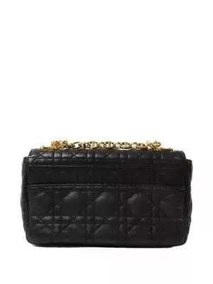Dior Medium Caro Quilted Shoulder Bag - Black