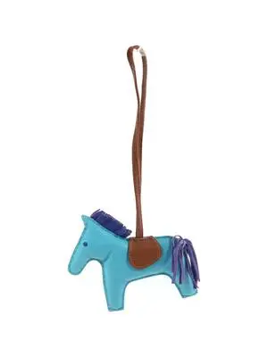 Hermès Mm Rodeo Bag Charm - Blue