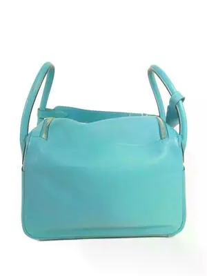 Hermès Lindy 30 Swift Leather Tote Bag - Blue