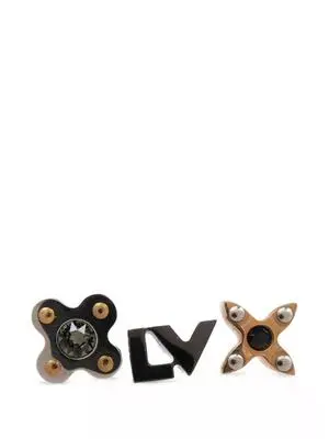 LOUIS VUITTON Love Letters Mismatched Stud Earrings