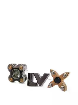 LOUIS VUITTON Love Letters Mismatched Stud Earrings