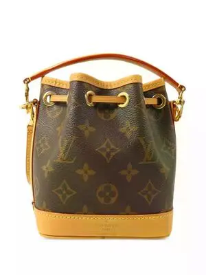 LOUIS VUITTON Nano Noe Monogram Canvas Bucket Bag