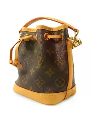 LOUIS VUITTON Nano Noe Monogram Canvas Bucket Bag