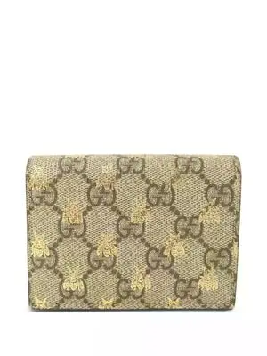 Gucci Gg Supreme Bees Folded Wallet