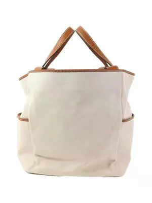 Delvaux Two-way Canvas Tote Bag