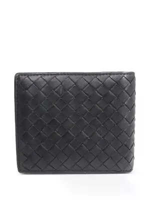 Bottega Veneta Intrecciato Leather Wallet - Black