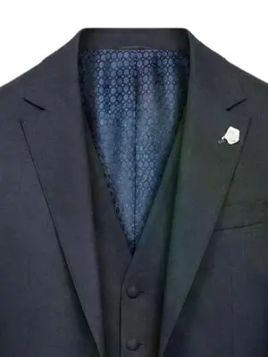 RAMON SANJURJO Three-piece Single-breasted Suit - Blue