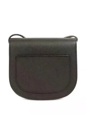 Celine Ghw Trotteur Leather Crossbody Bag - Black