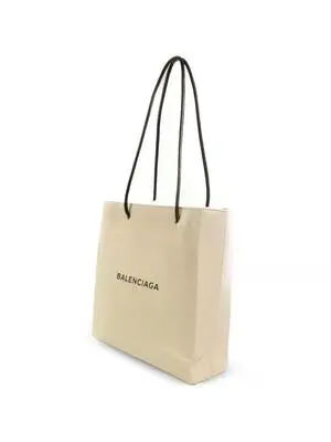 Balenciaga Logo-print Leather Tote Bag