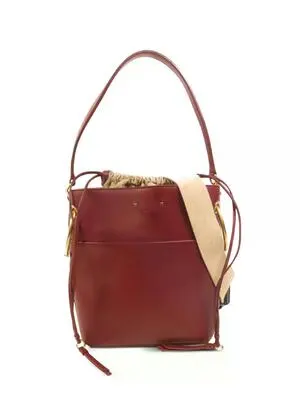 Chloé Roy Leather Bucket Bag - Red