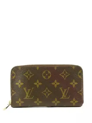 LOUIS VUITTON Monogram Zipper Wallet - Brown