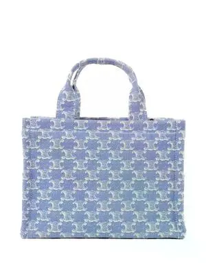 Celine Small Cabas Thais Triomphe Shoulder Bag - Blue