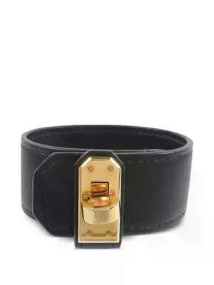 Hermès Kelly Twist Bracelet In Calfskin Leather - Black