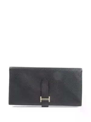 Hermès Bearn Long Epsom Leather Wallet - Black