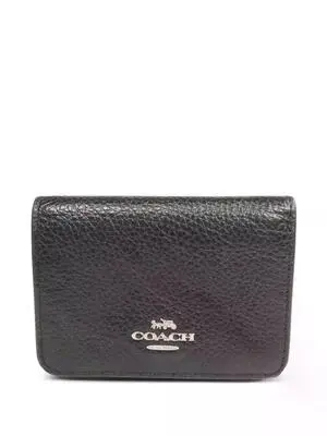 COACH VINTAGE Floral-print Leather Wallet - Black