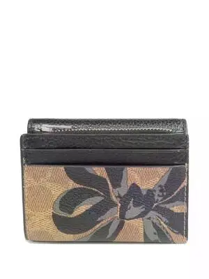 COACH VINTAGE Floral-print Leather Wallet