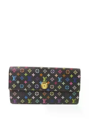 LOUIS VUITTON Monogram Multicolore Sarah Wallet - Black