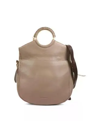 See By Chloé Leather Ring-handle Tote Bag - Neutrals
