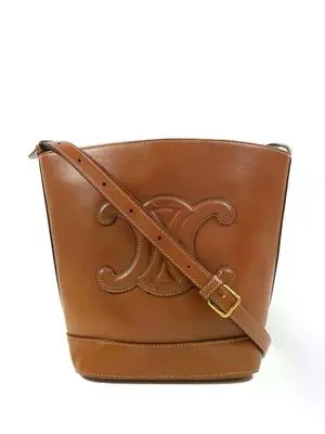 Celine Triomphe Bucket Bag - Brown