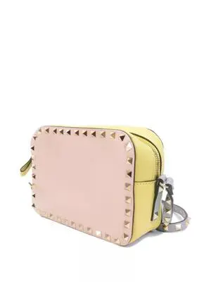 Valentino Garavani Stud-embellished Leather Shoulder Bag - Pink