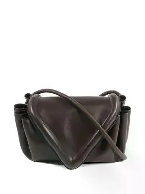 Bottega Veneta Beak Leather Shoulder Bag - Brown
