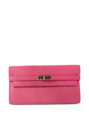 Hermès 2011 Kelly Long Leather Wallet - Pink