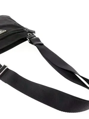 Prada Enamel Triangle Logo Shoulder Bag